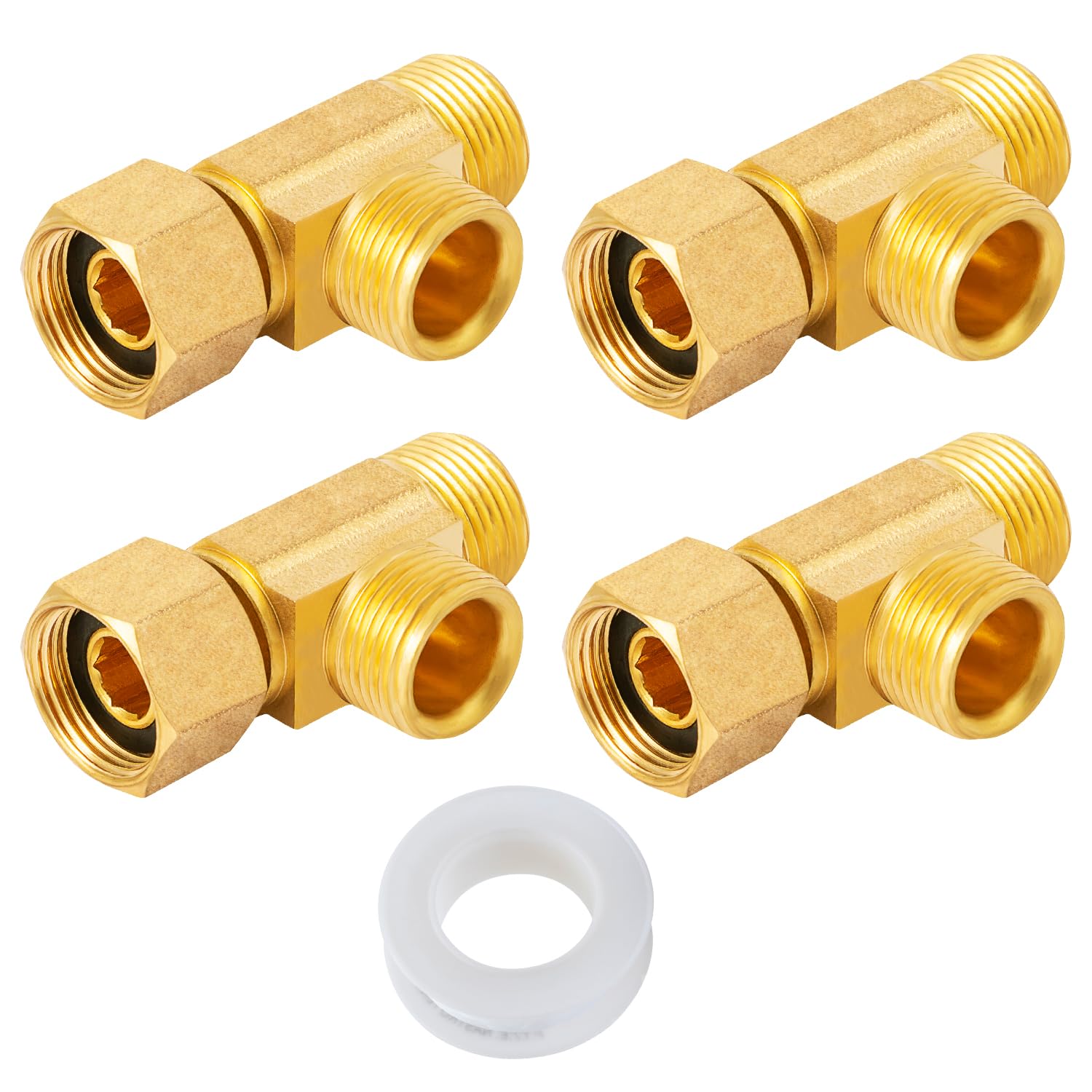 Snapklik.com : SUNGATOR Lead-Free Brass Angle Stop Add-A-Tee Valve, 3/8 ...