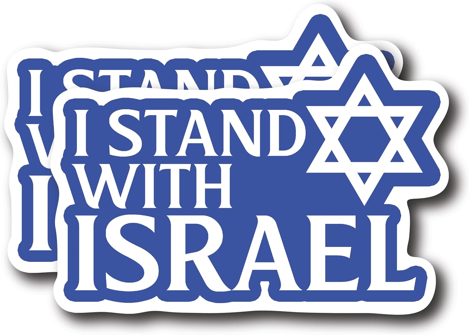 Amazon.com - (2 Pack) I Stand with Israel Bumper Stickers - Support for ...