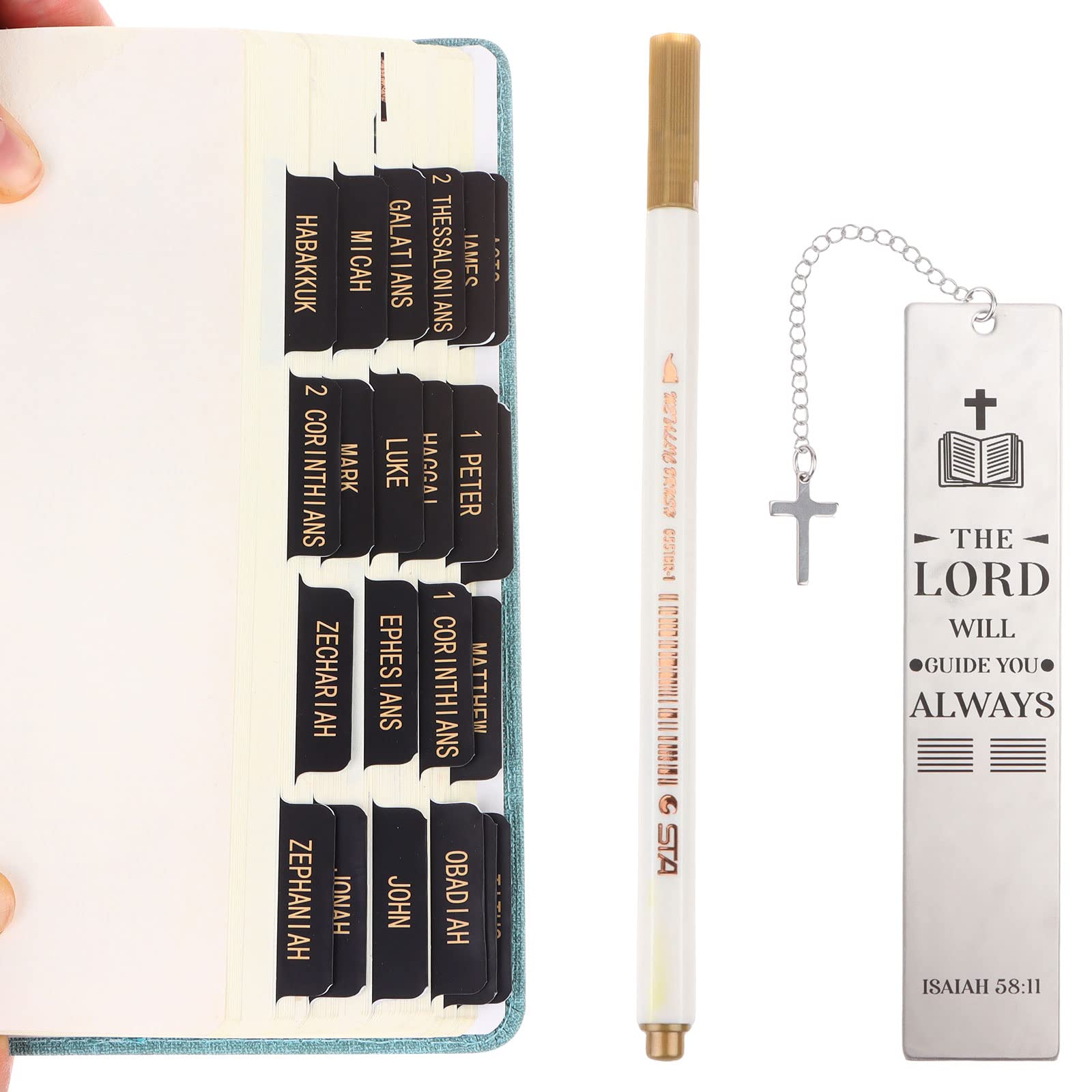 Laminated Bible Tabs, Bible Journaling Supplies, Personalized Bible ...