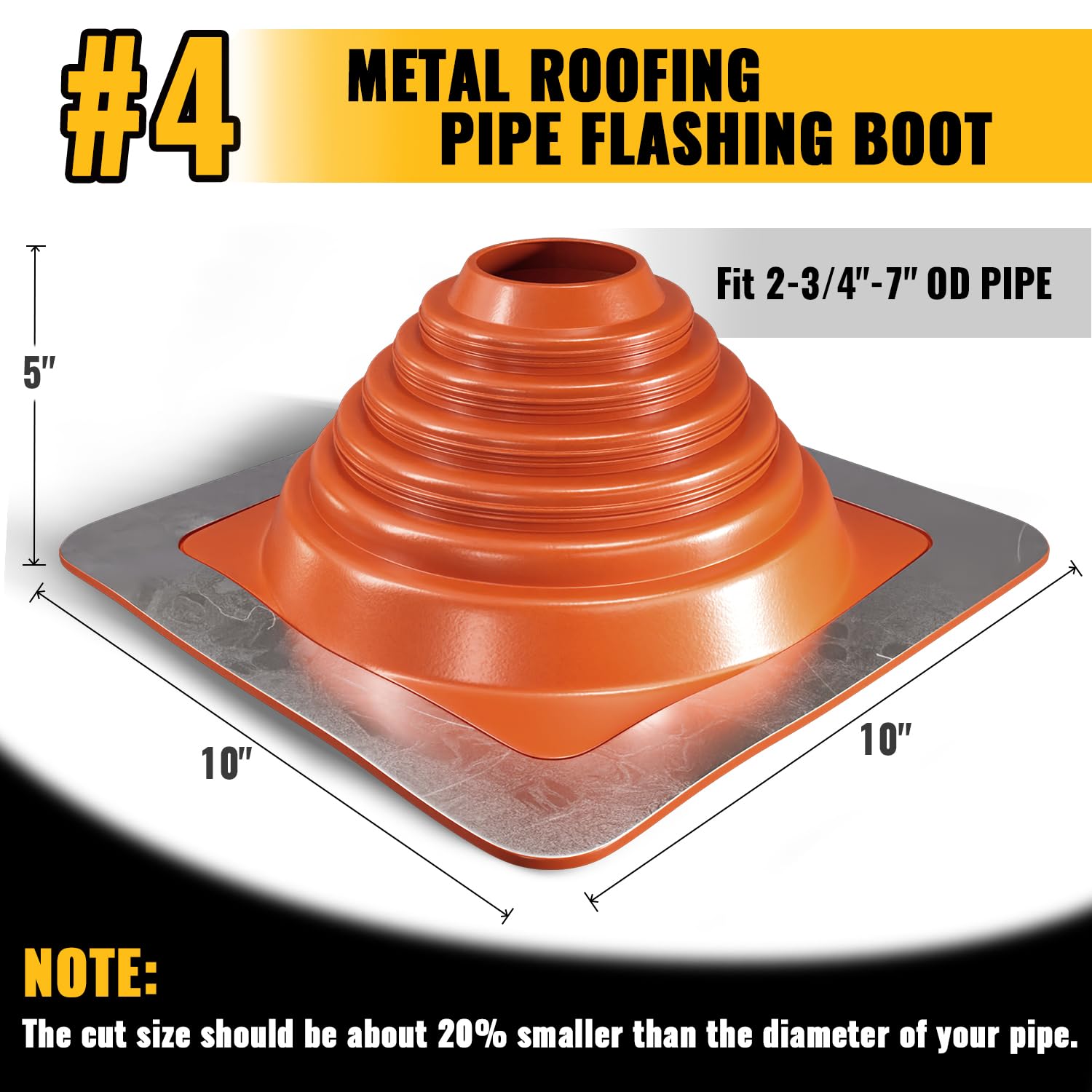 Roof Pipe Flashing Boot