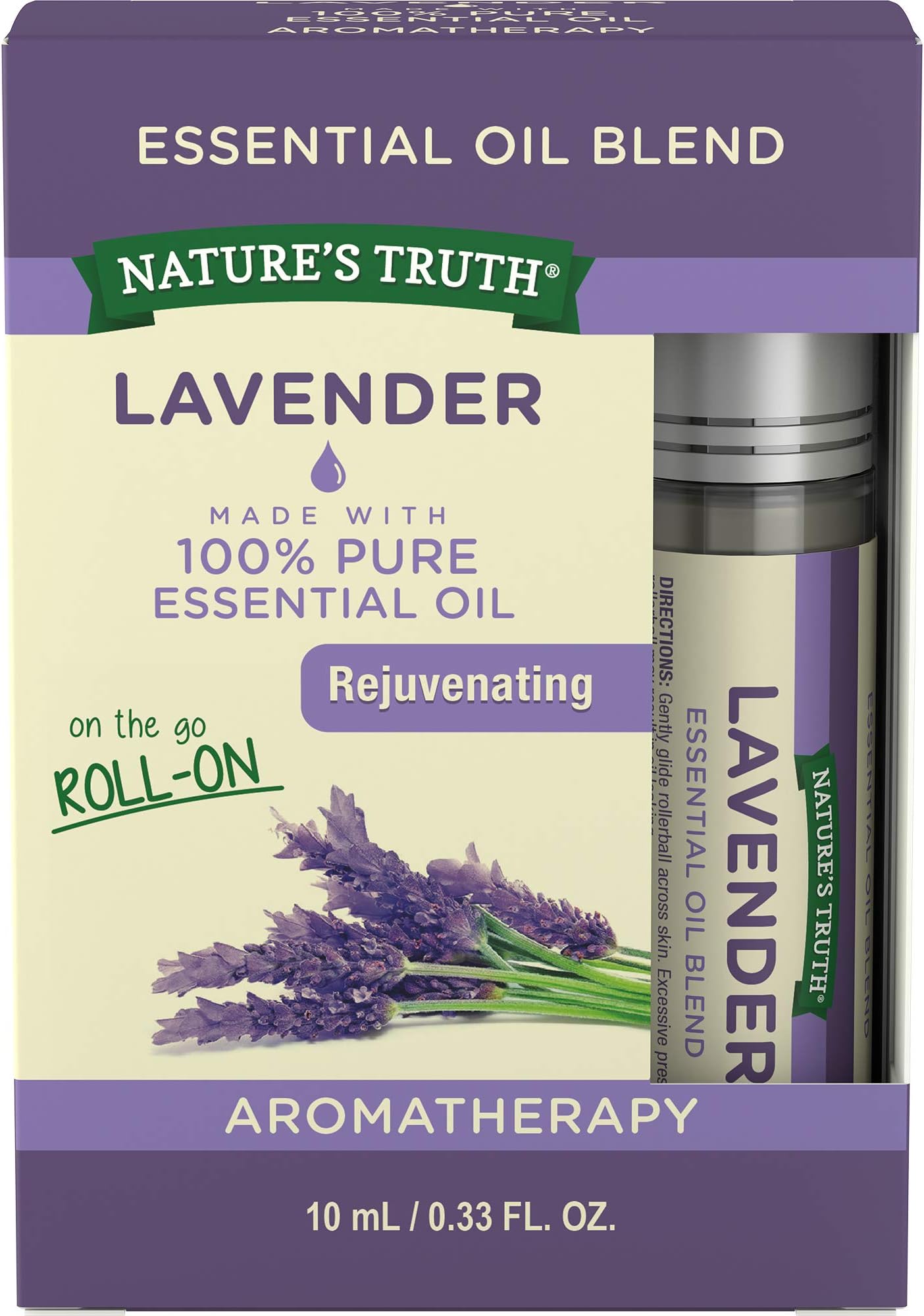 Amazon.com: Nature's Truth Essential Oil Roll-On Blend, Lavender, 0.33 ...