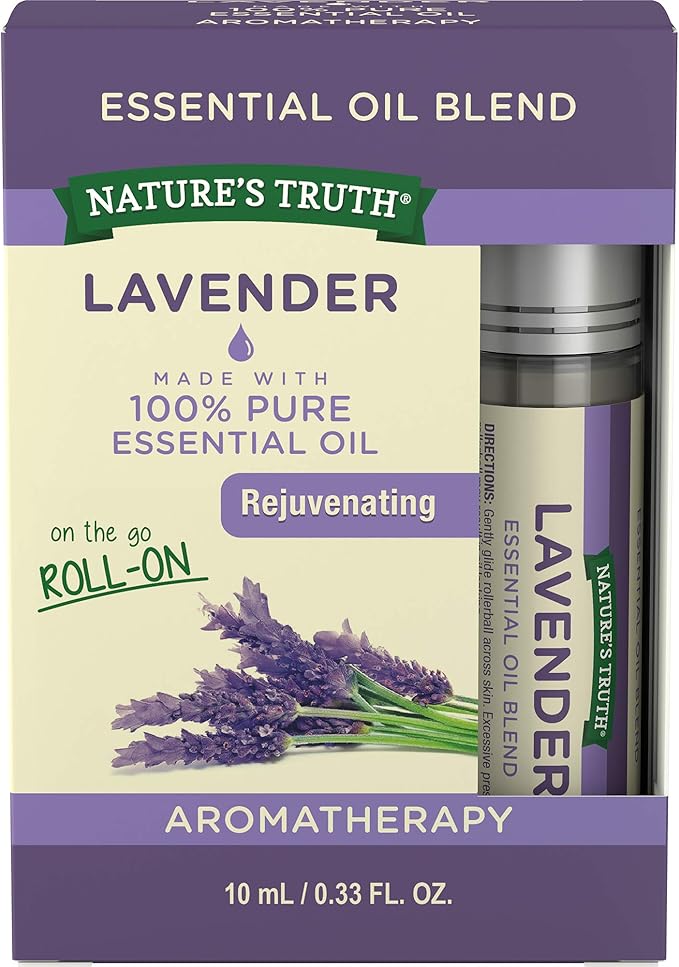 Amazon.com: Nature's Truth Essential Oil Roll-On Blend, Lavender, 0.33 ...