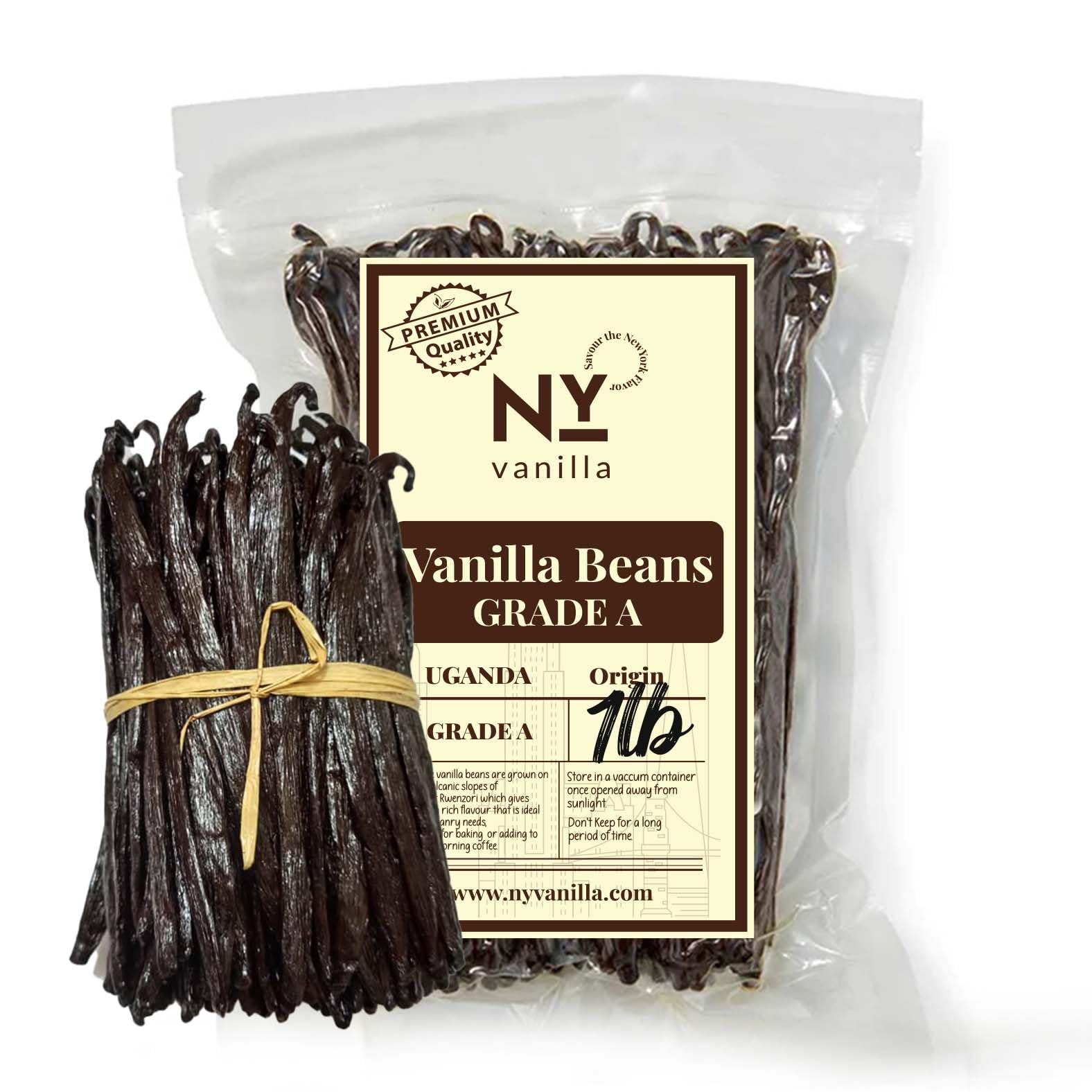 Amazon.com : 1 Lb. Vanilla Beans Grade A + Premium Natural Vanilla ...