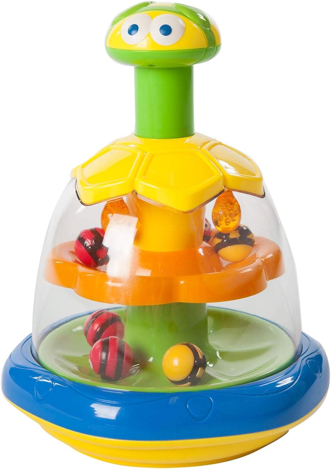Amazon.com: Fat Brain Toys Busy Bees Push 'n Spin Baby Toys & Gifts for ...
