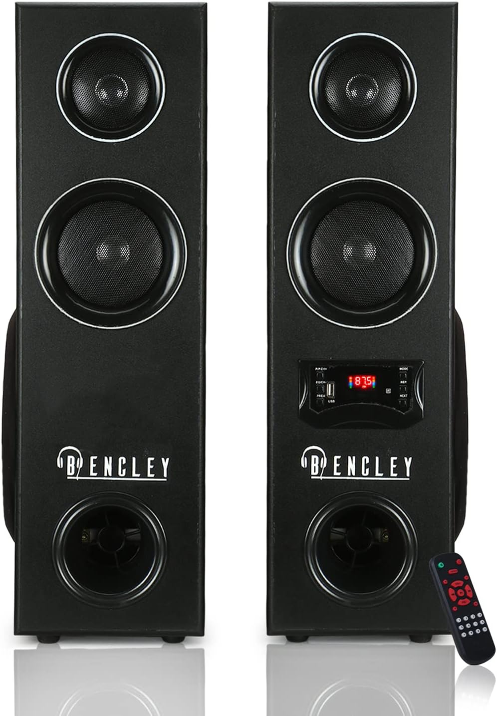 BENCLEY® Thunderbird Black Twin Tower Speakers/Multimedia Speaker/Home ...