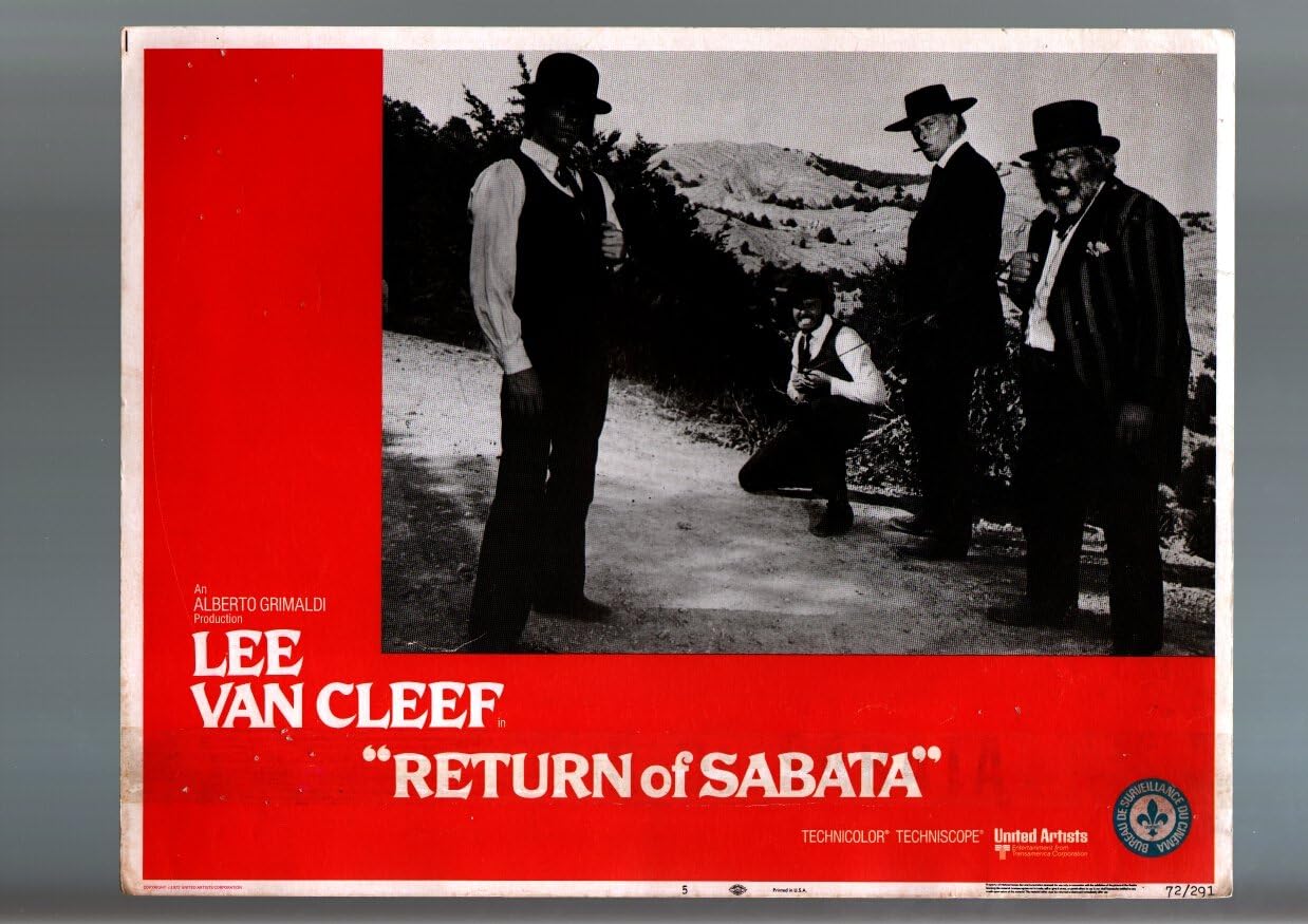 Amazon.com: MOVIE POSTER: RETURN OF SABATA-1972-SLINGSHOT!-LOBBY CARD G ...