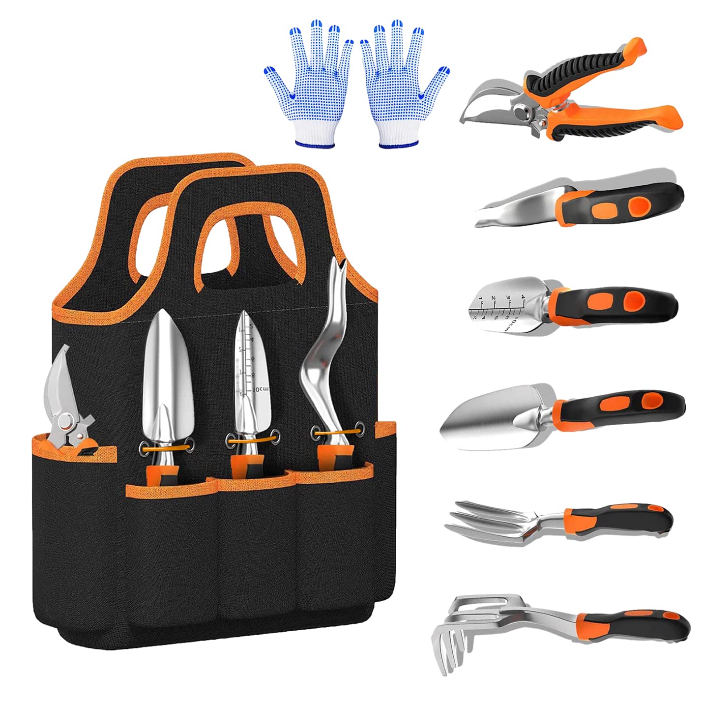 Amazon.com : Garden Tool Set, 8 PCS Stainless Steel Heavy Duty ...