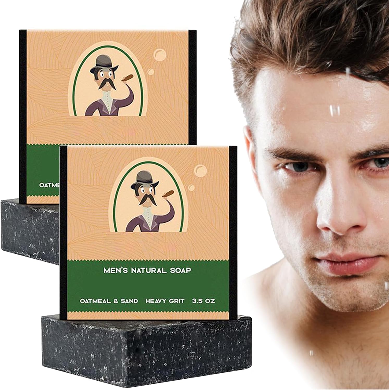 Body Soap Bar for Men - Natural Soap for Men - Men Soap Bar - Moisture ...