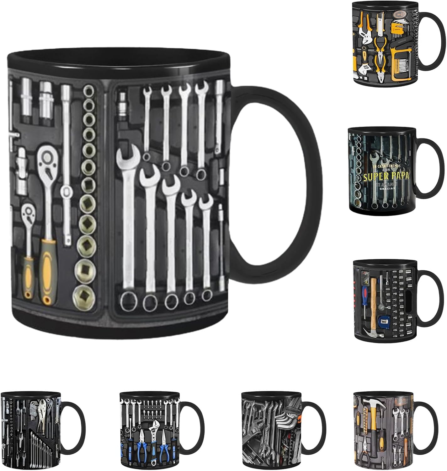 Mechanic Coffee Mug | Mechanic Toolbox Pattern Coffee Mug | Funny ...