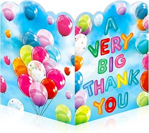 Jumbo Thank You Card Greeting Card Big Thank You Cards 22 x 14 Inch ...