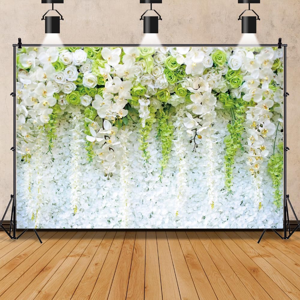 Amazon.com : ChloropLastid Wedding Floral Photography Backdrop Spring ...