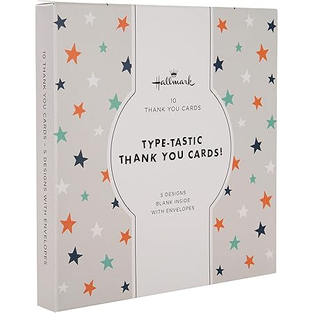 Hallmark Thank You Cards - Multipack of 10 in 5 Contemporary Designs ...