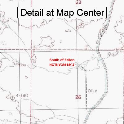 Amazon.com : USGS Topographic Quadrangle Map - South of Fallon, Nevada ...
