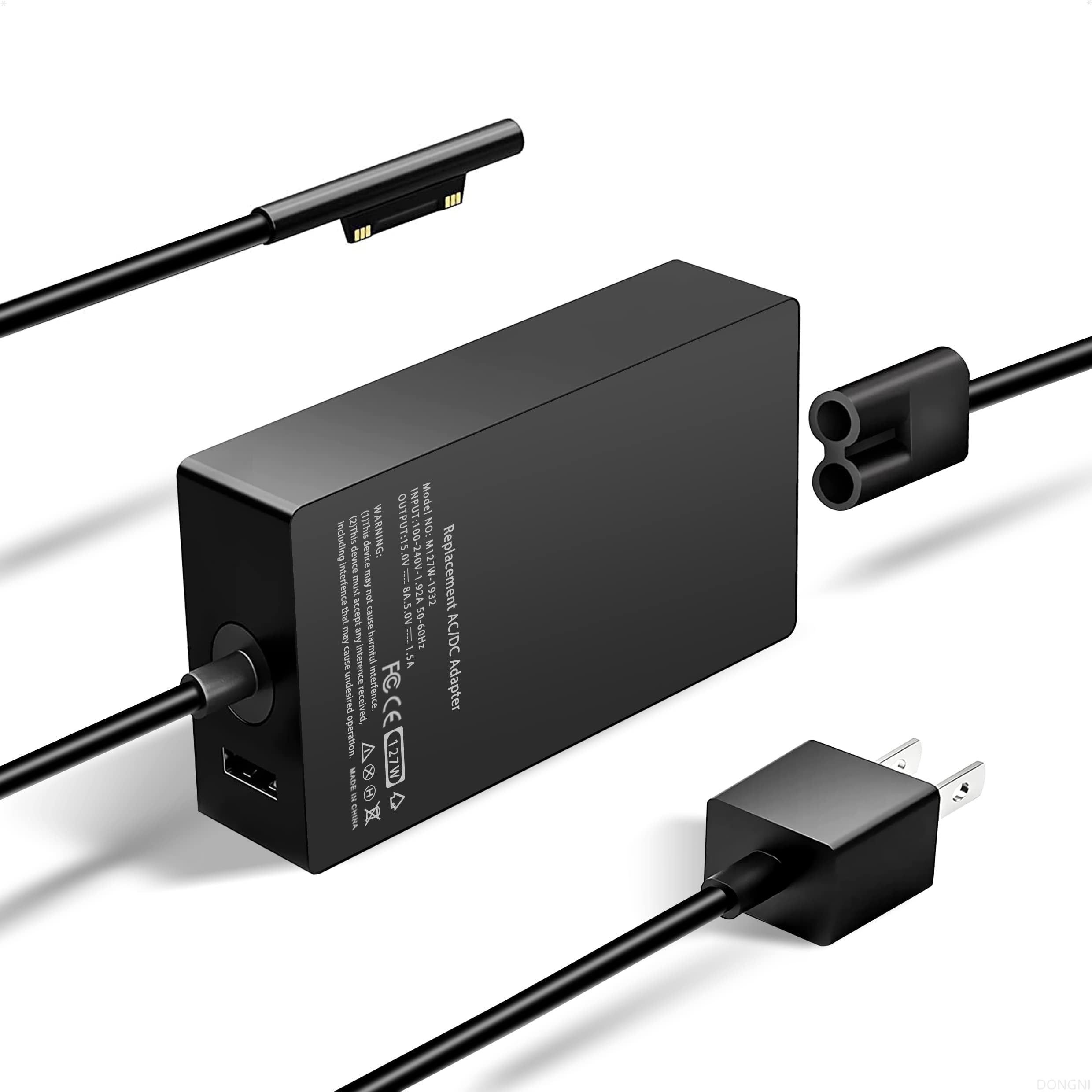 Amazon.com: 127W Surface Charger Compatible with Microsoft Surface Pro ...