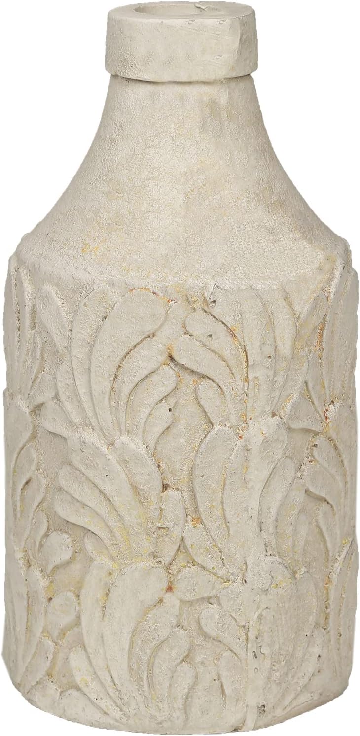 Amazon.com: JEVERGN White Vase for Decor, 13" Rustic Farmhouse Flower ...