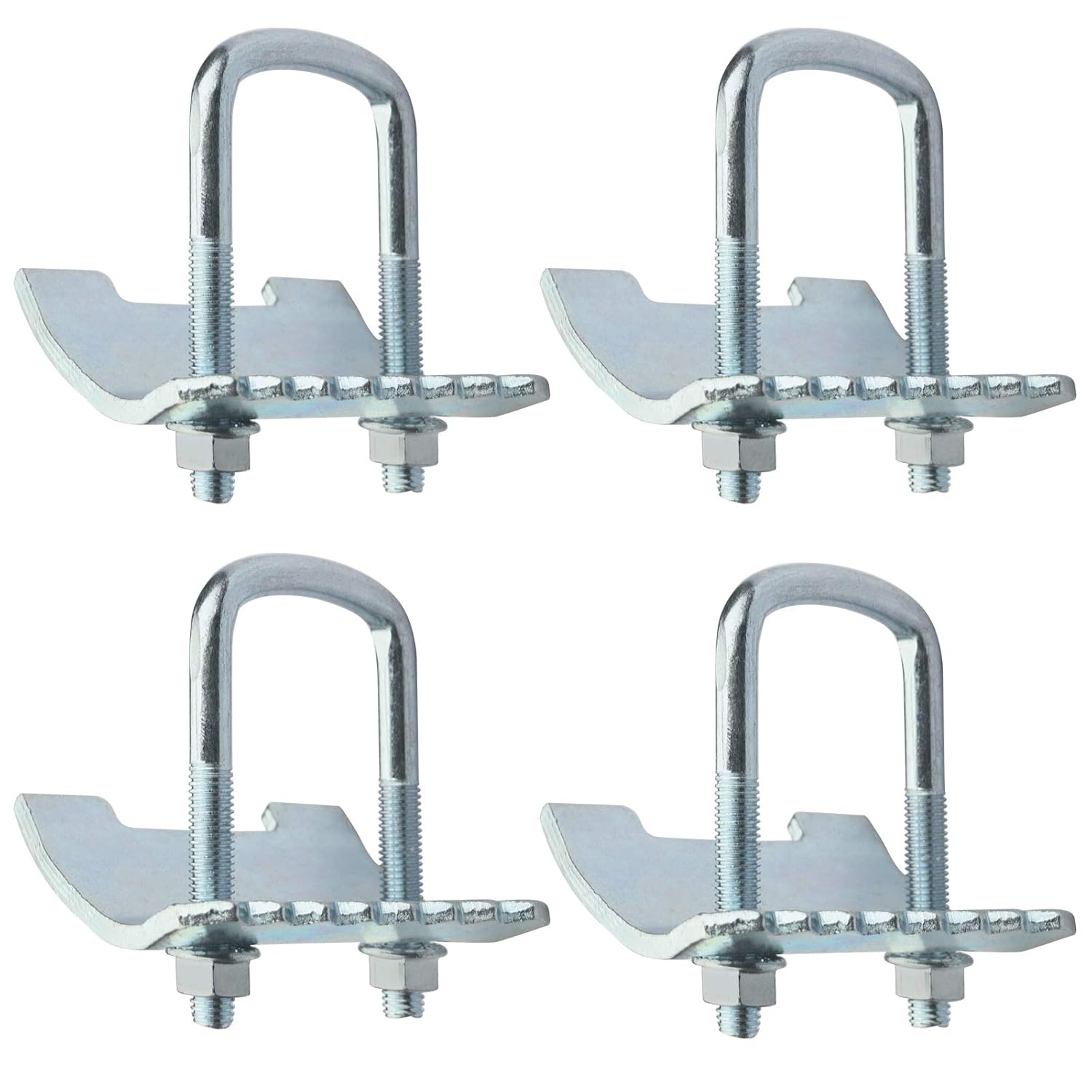 4 Pack U-Bolt Beam Clamp, Fits for 13/16" and 1-5/8" Strut Channel ...