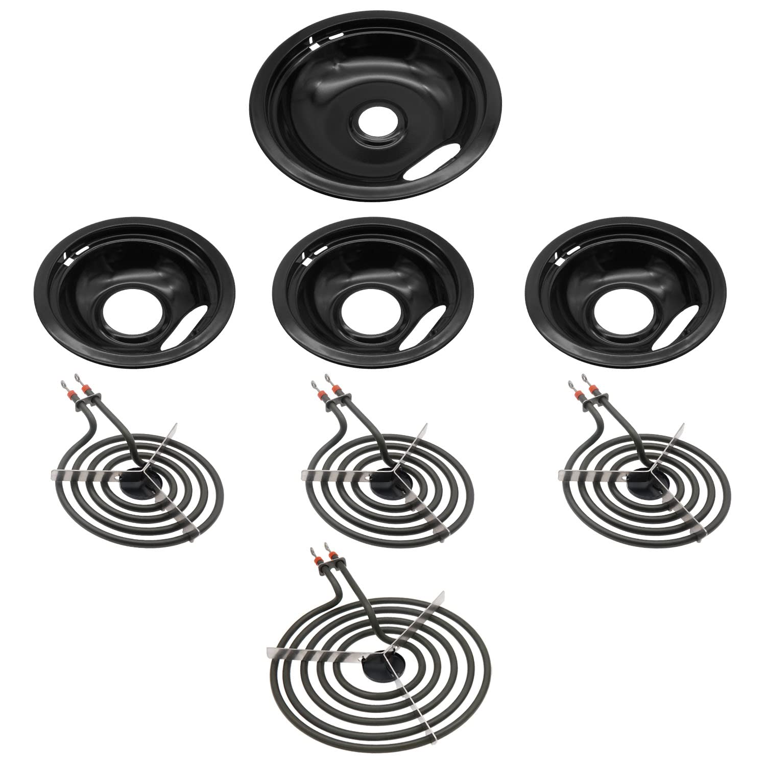 Whirlpool Kenmore Burner Replacement Electric Stove Burner & Drip Pan ...