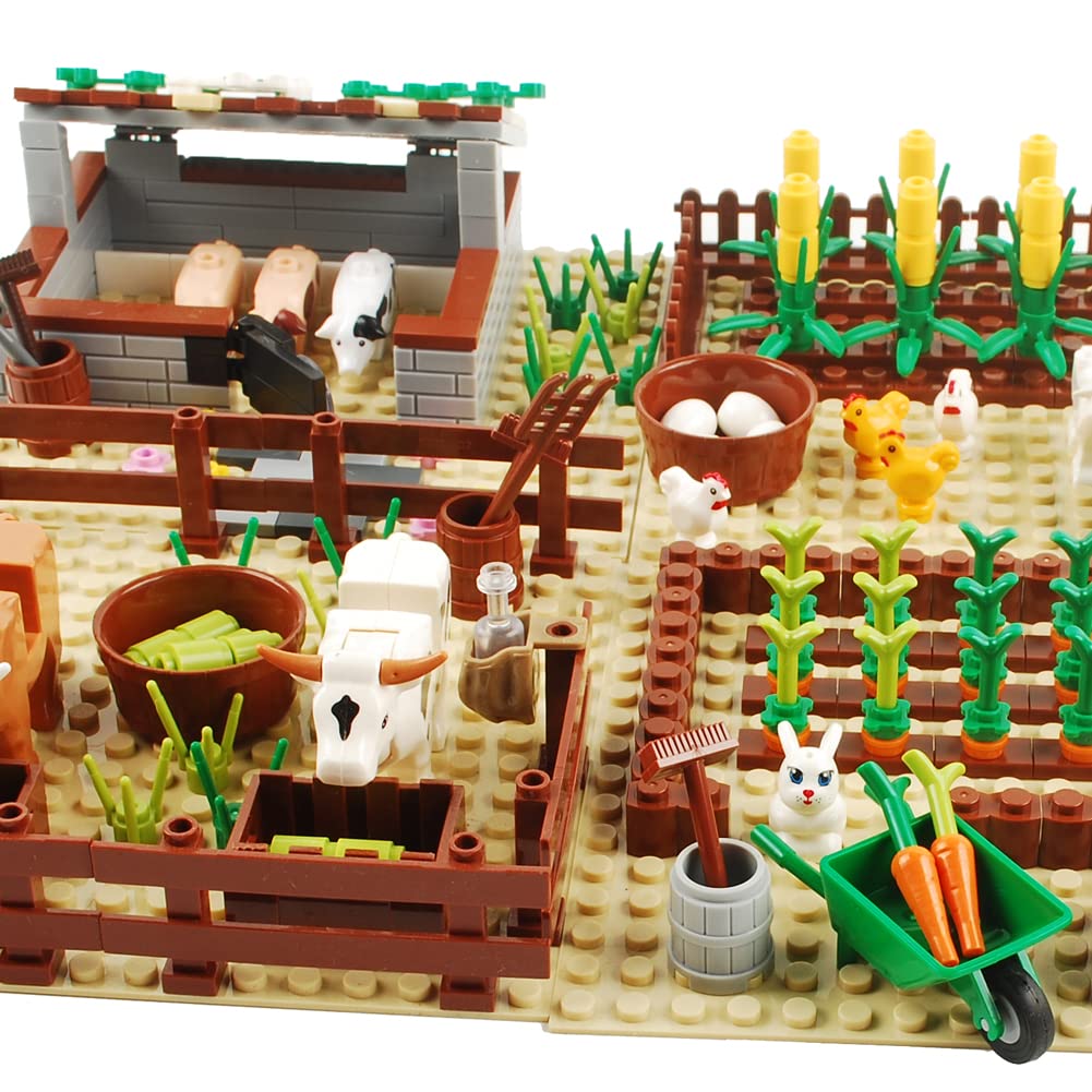 Snapklik.com : BAENRCY Farm Field Set Building Blocks Plant Animal ...
