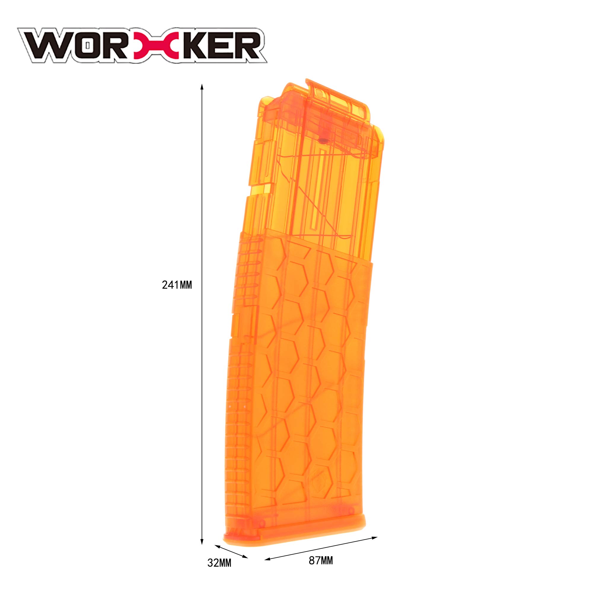 Nerf Stryfe WORKER Nerf Magazine Clips - 15-Dart Capacity Honeycomb Hex ...