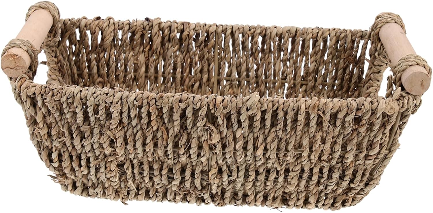 AOKWAWALIY Aufbewahrungskorb Natur Regalkörbe mit Deckel Groß ...
