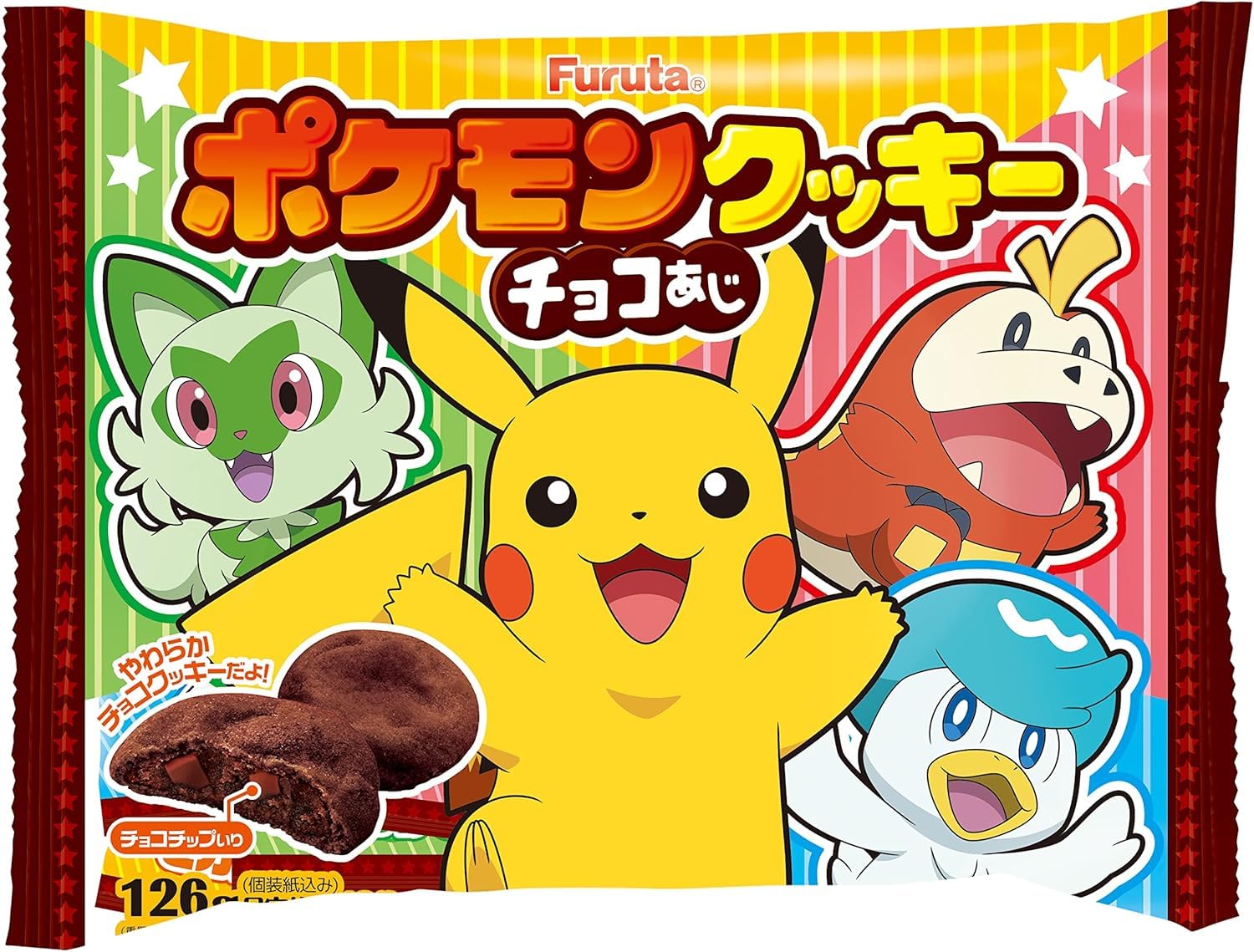 Amazon.co.jp: フルタ製菓 ポケットモンスタークッキー 126g×4袋 : 食品・飲料・お酒