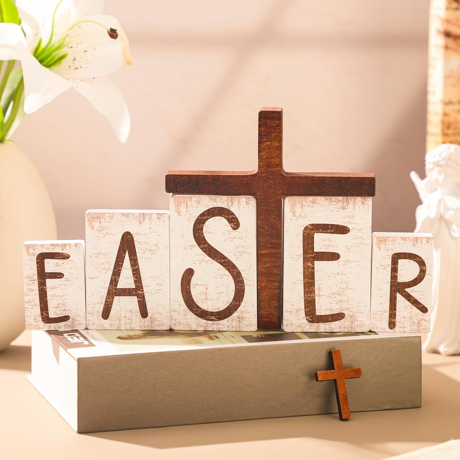 Amazon.com: Easter Scene Wooden Decoration - Easter Scene Wooden ...