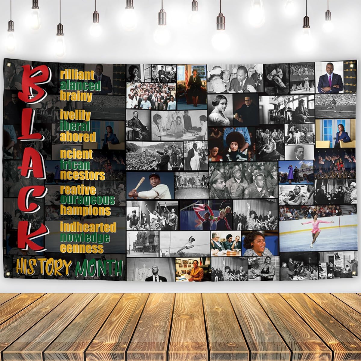 Amazon.com : Black History Month Backdrop African American History ...