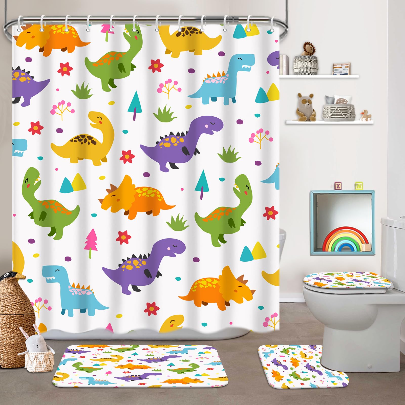 Bathroom Sets For Kids Modern Kids Shower Curtain Fabric Bathroom