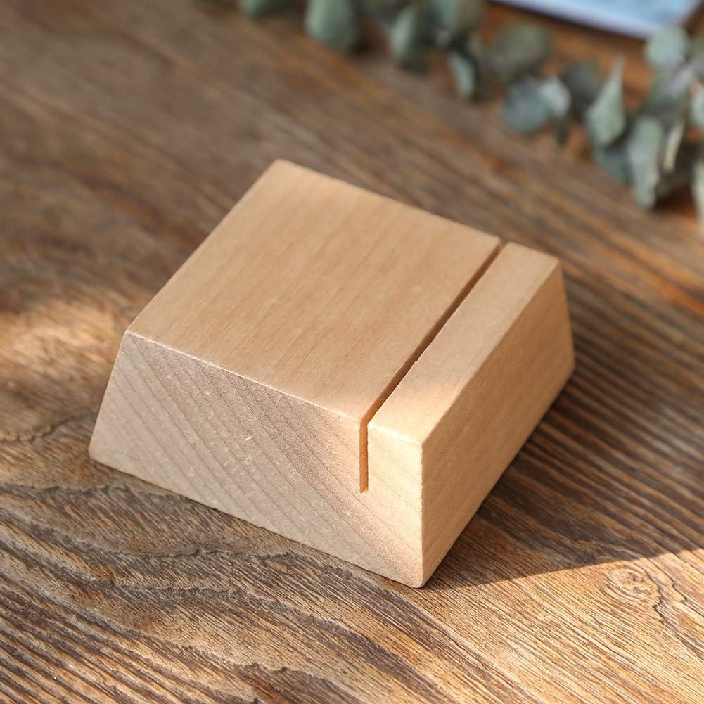 Amazon.com: UNIQOOO 10 Pack Elegant Birch Wood Stand for Wedding Table ...