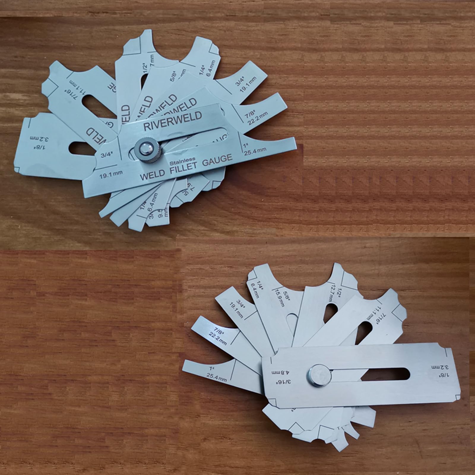 Snapklik.com : RIVERWELD 7piece Fillet Weld Set Gage Rl Gauge Depth ...