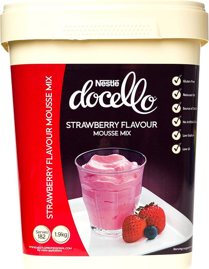 NESTLÉ DOCELLO Strawberry Flavour Mousse Mix, 1.9kg : Amazon.com.au ...