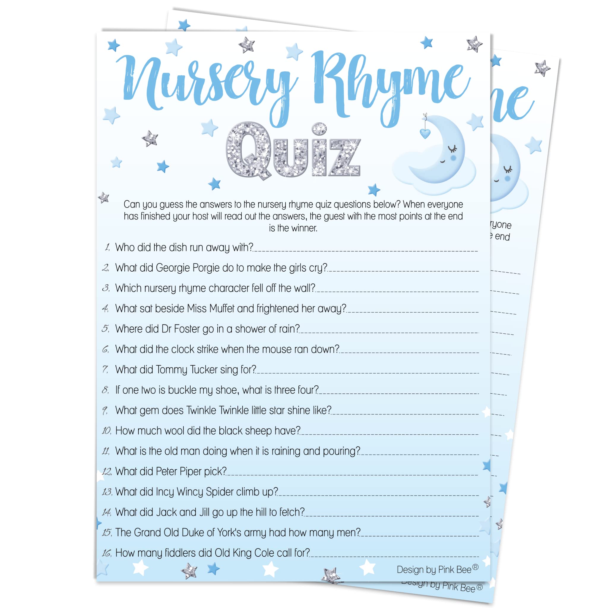 Finish Nursery Rhyme Game Printable