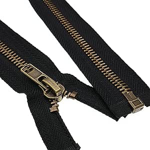 Amazon.com: #8 30 Inch Antique Brass Zippers for Jackets Sewing Coats Crafts Separating Jacket ...