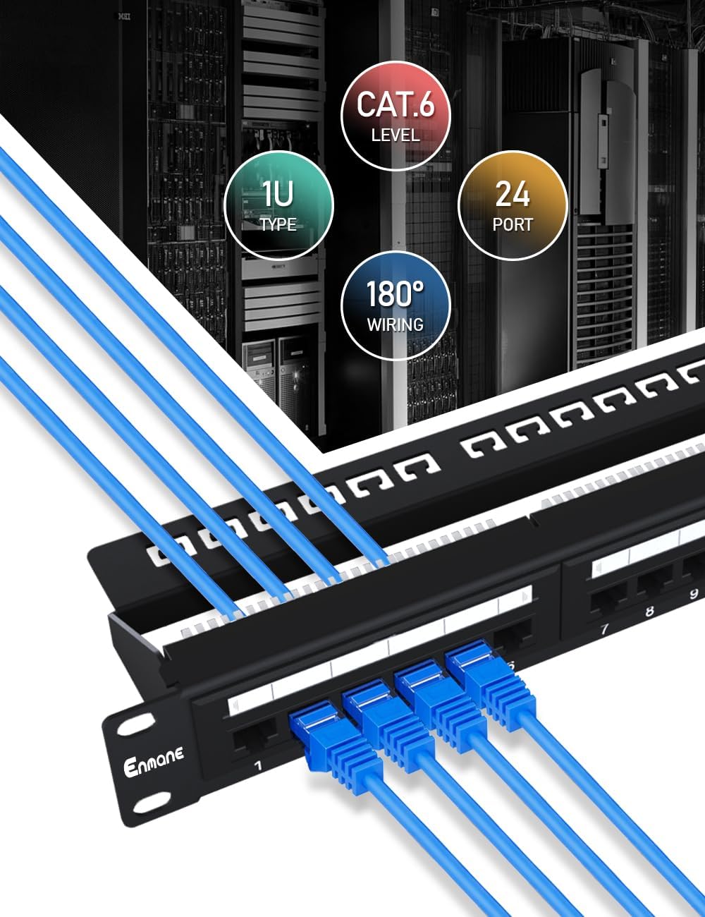 24 Port Keystone Patch Panel,CAT6 Patch Panel 1U 19 Philippines | Ubuy
