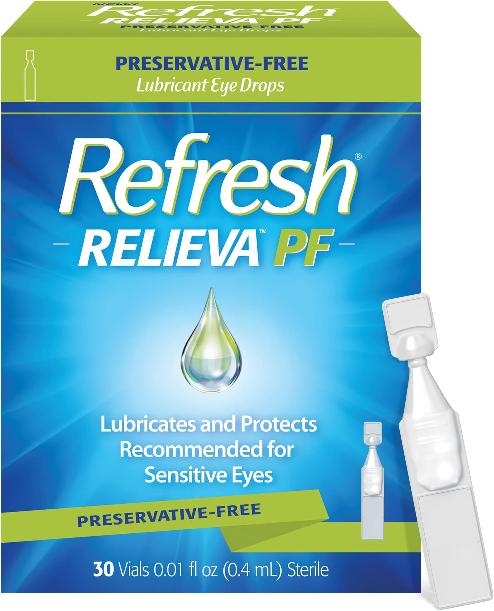 Amazon.com: Refresh RELIEVA PF Preservative-Free Tears, 0.01 fl oz (0.4 ...