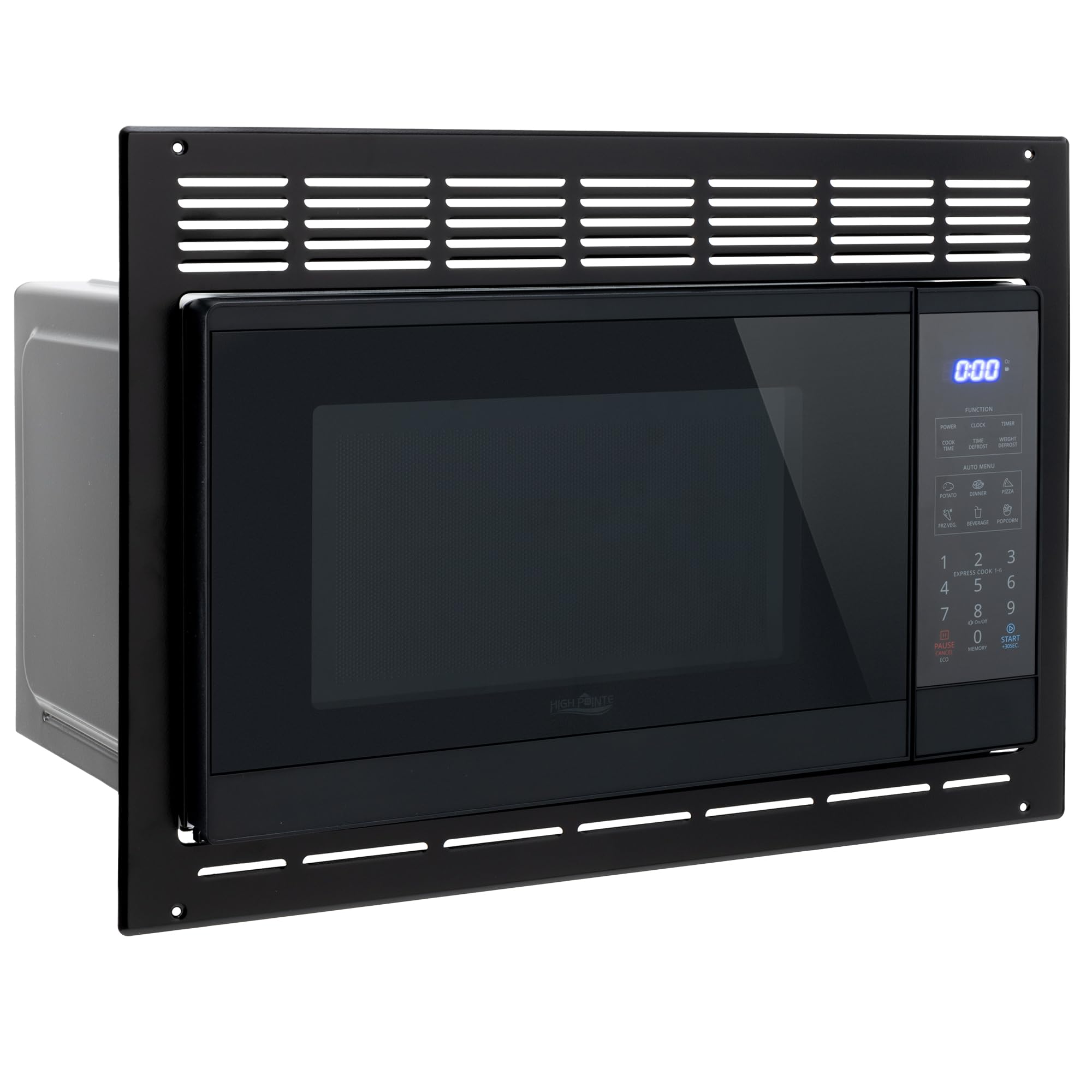 Amazon.com: High Pointe Black Microwave | 0.9 Cu. Ft. | 6 Cook Modes ...