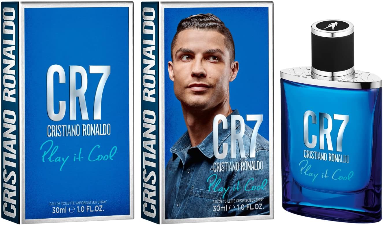 Cristiano Ronaldo cr7 Play It Cool for Men - Eau De Toilette Spray, 3.4 ...