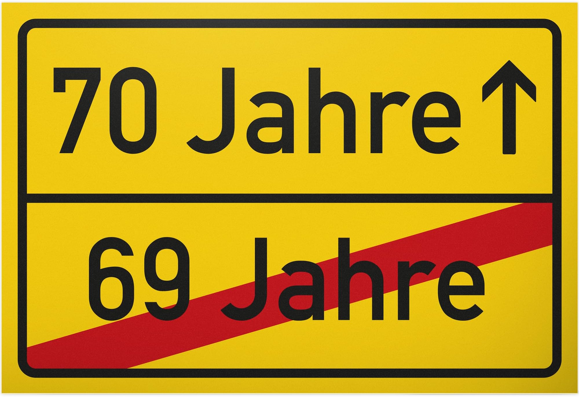 Amazon.de: DankeDir! 75 Geburtstag Verkehrsschild - Schild Geschenk 75 ...