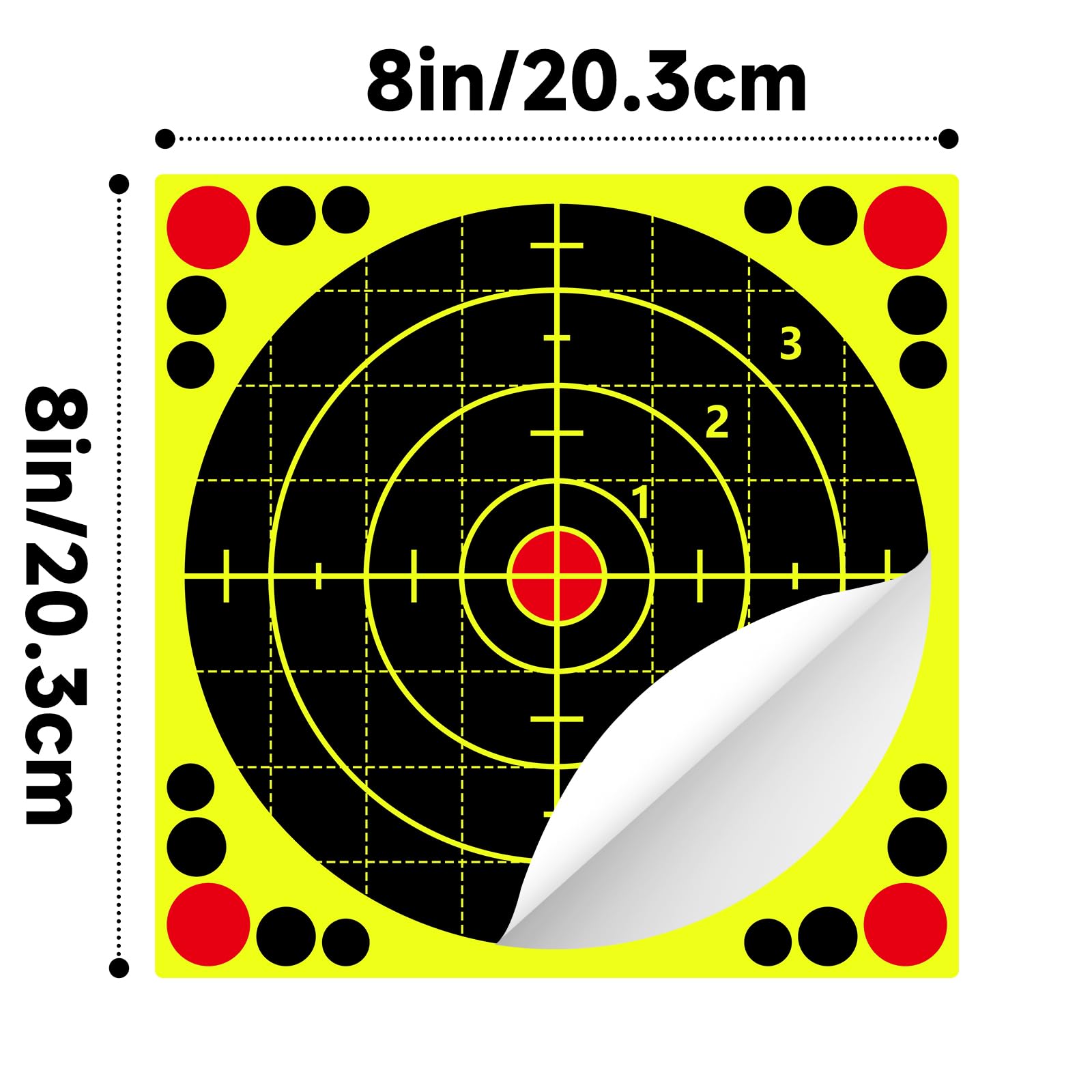 Snapklik.com : Shooting Splatter Targets Stickers - 30Pcs 8 Targets For ...
