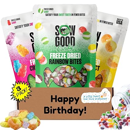 Amazon.com : Hangry Kit Birthday Snack Box - Happy Birthday Gift Basket ...