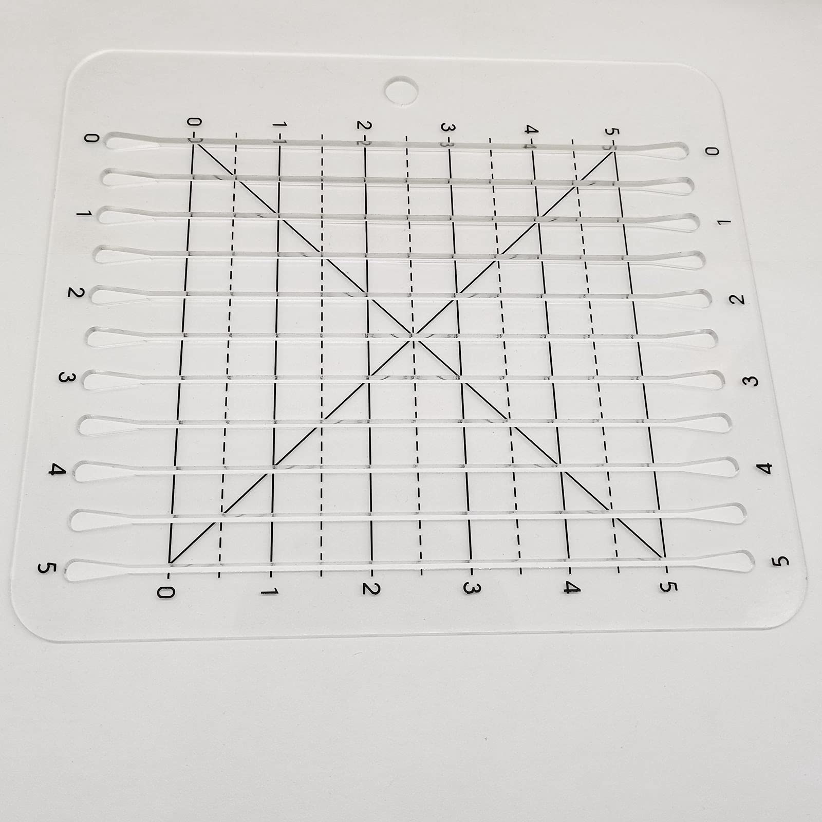 Amazon.com: HONEYSEW Charming Shape Cut Ruler for Quilting (5"X5")