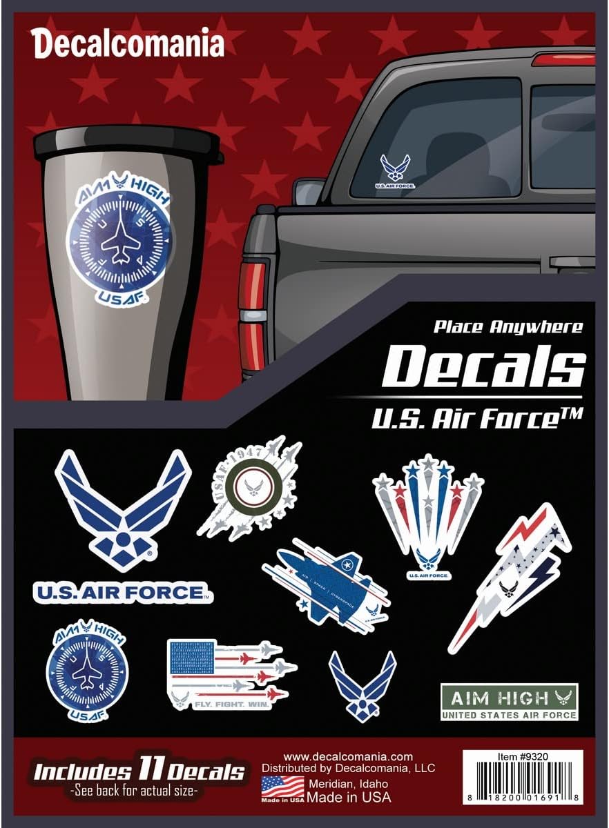 Amazon.com: United States Air Force Value Pack Decals- 11 Piece USAF ...