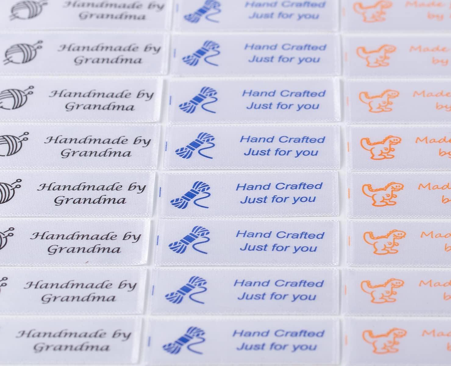 Amazon.com: Custom Satin Sewing Labels Personalized Ribbon Label for ...