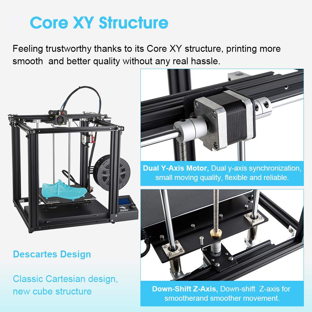 Creality Official Ender 5 Pro 3D Printer with Silent Mainboard Pre ...