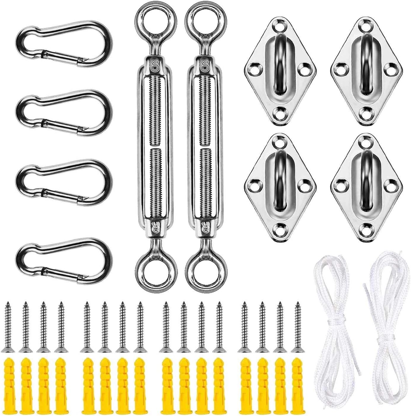 Amazon.com : M6 Shade Sail Hardware Kit, 304 Stainless Steel Anti-Rust ...