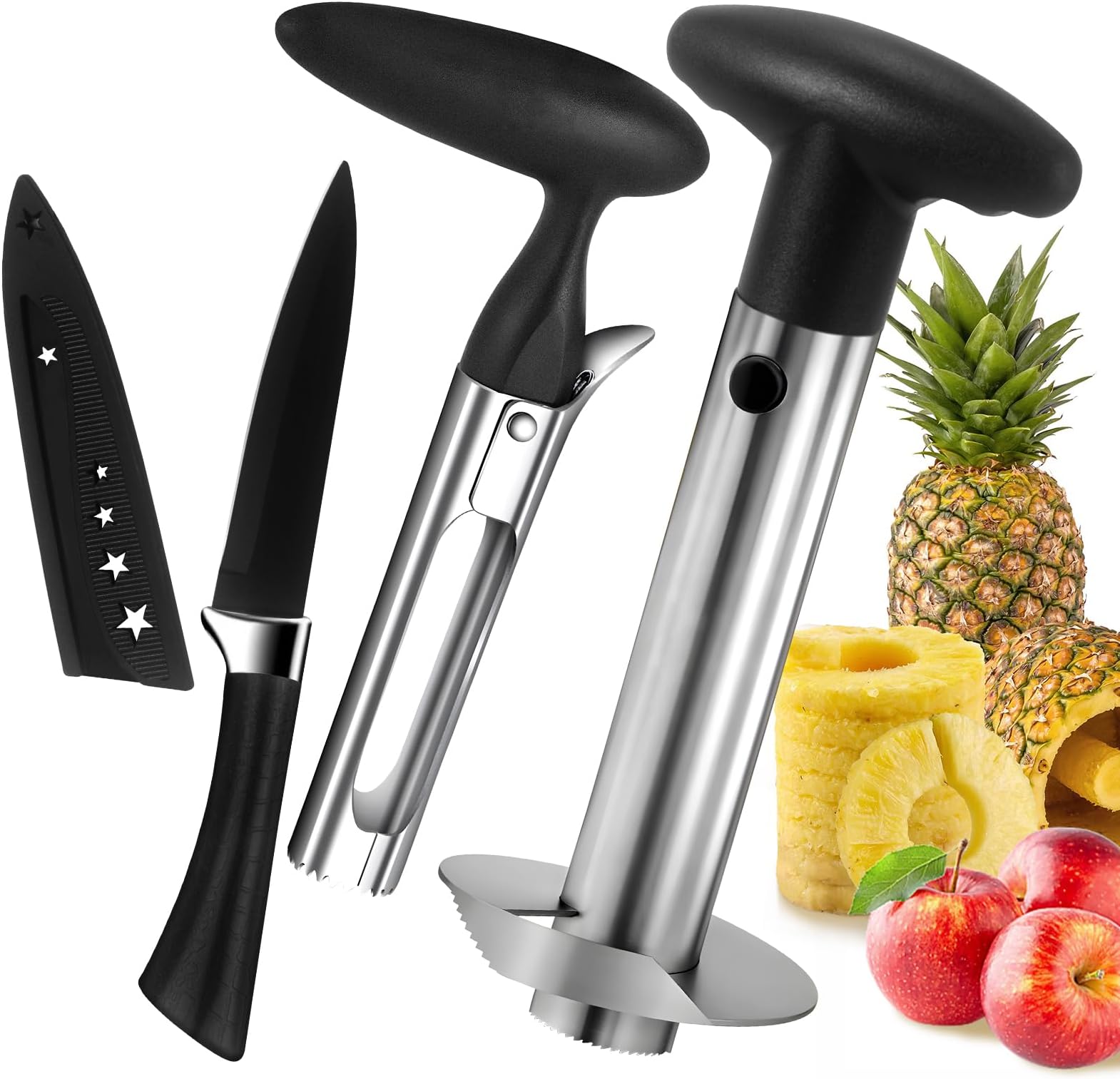 Amazon.com: Pineapple Corer and Slicer Cutter Stainless Steel Tool for ...