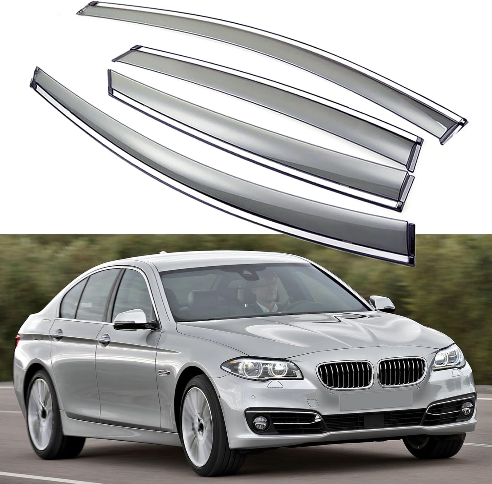 Amazon.com: SPEEDLONG Car Window Visor Vent Shade Deflector Sun Rain ...