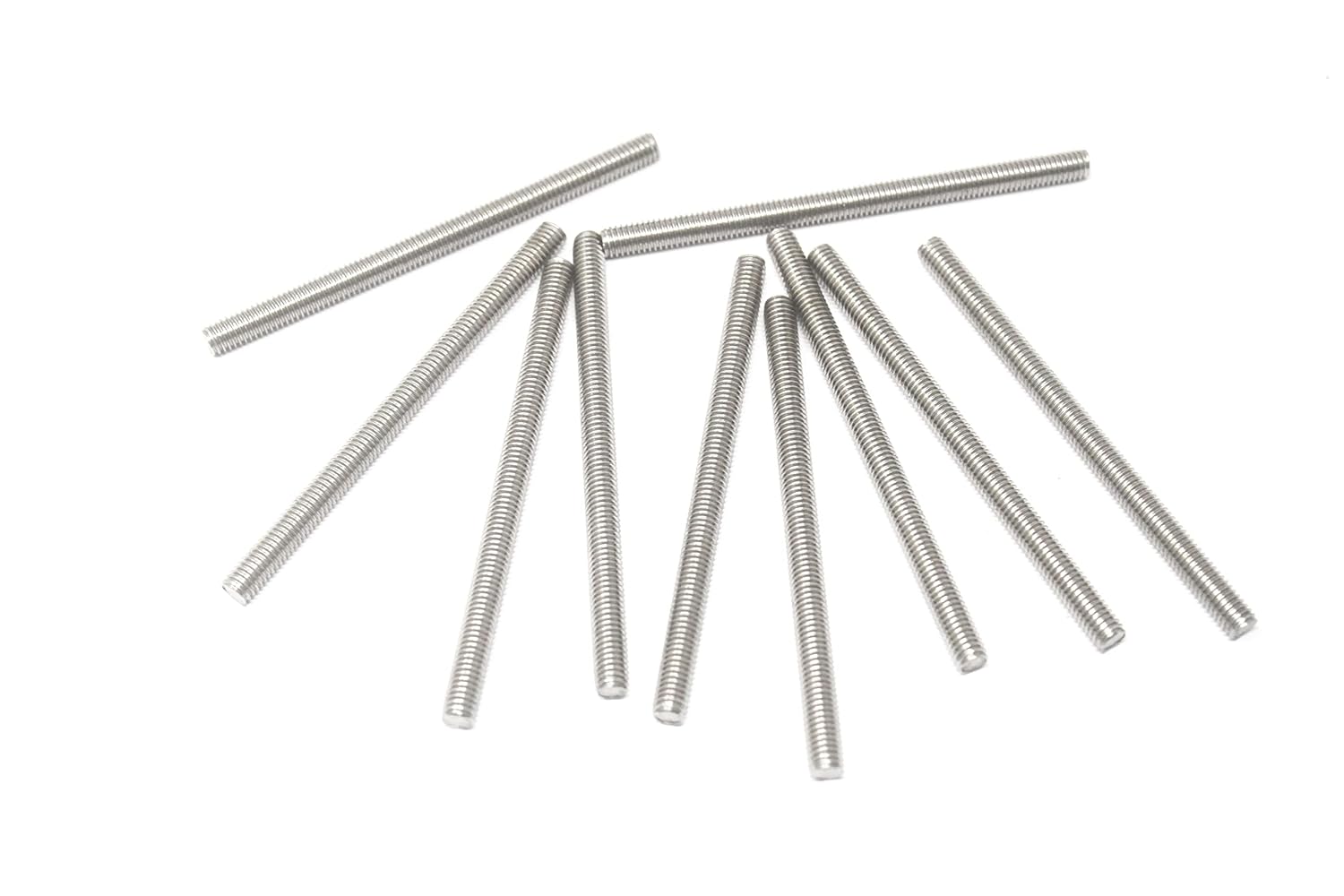 eivvia 10 PCs M6 x90 mm 304 Stainless Steel Full Thread Rod and Rod ...