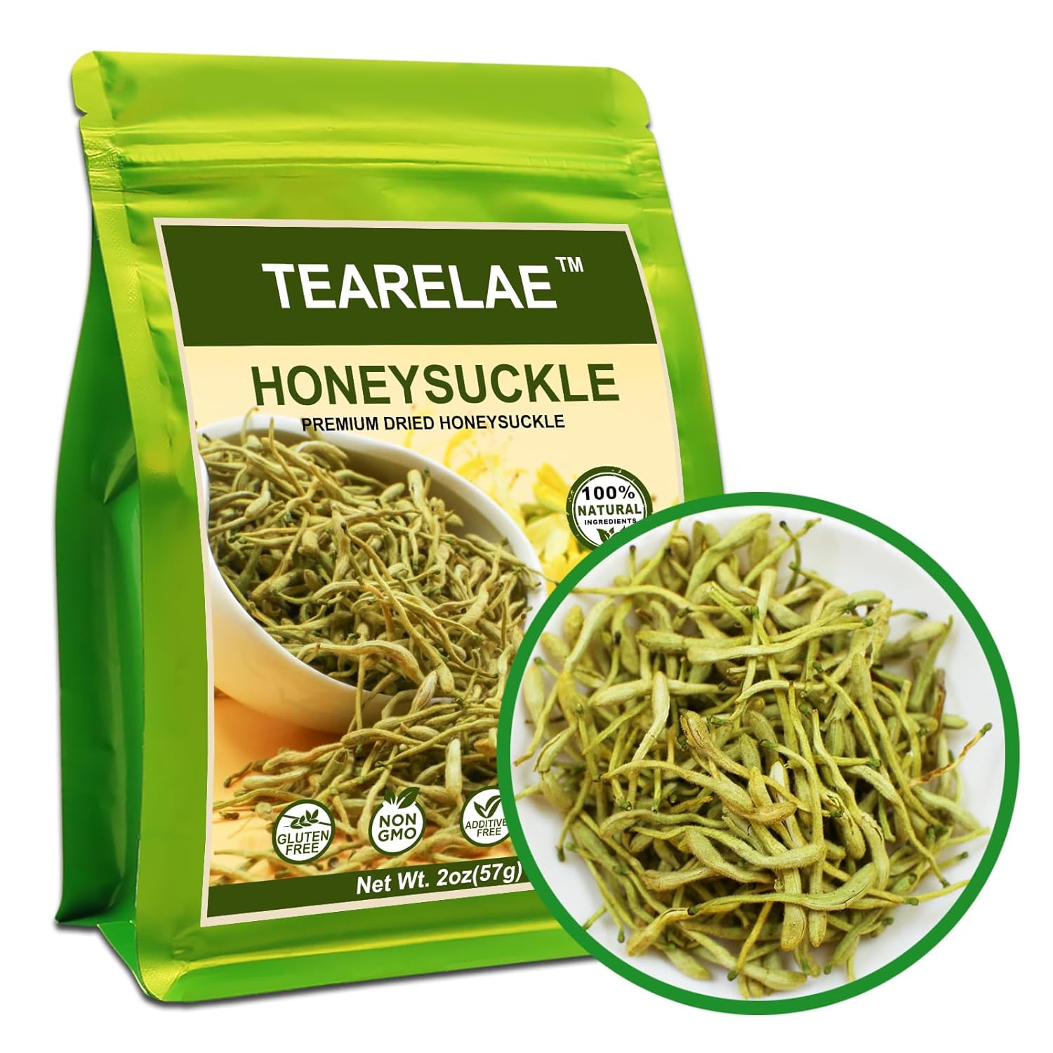 Amazon.com : TEARELAE - Dried Honeysuckle Tea - 2oz/57g Top Grade - 100 ...