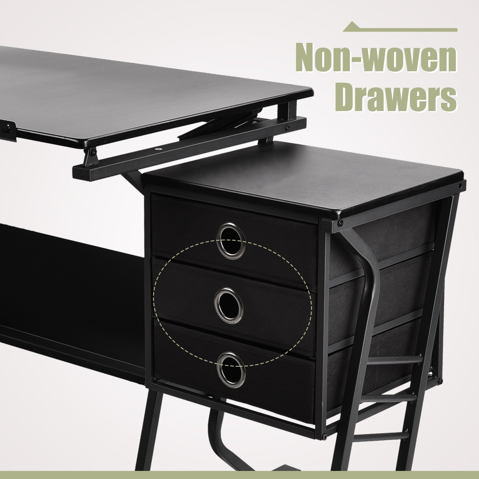 Buy MECOR Adjustable Drawing Desk Drafting Table Art Craft Station with ...